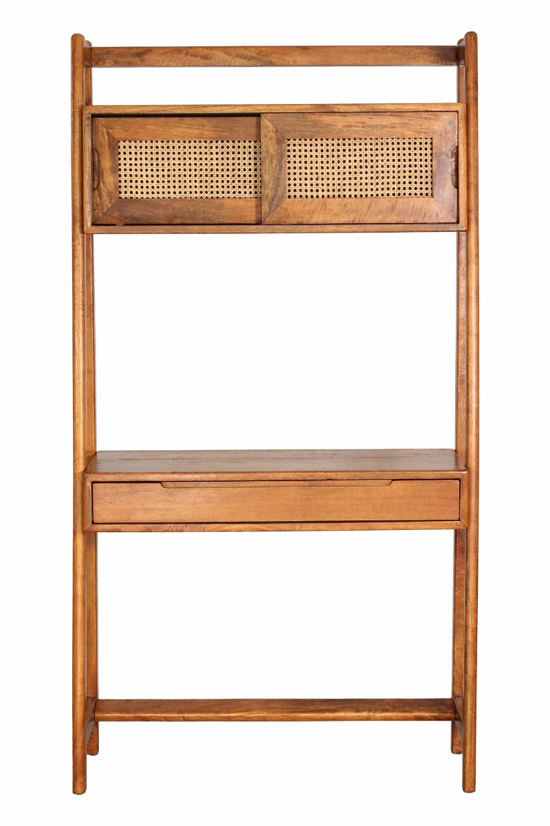 SEBUKU DESK WITH VIENNA WEAVING - House of Rattan